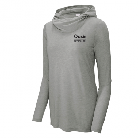Oasis Sport-Tek Ladies PosiCharge Tri-Blend Wicking Long Sleeve Hoodie ...